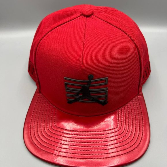 Jordan | Accessories | Air Jordan Hat Men Red Win Like 96 Jumpman Snap ...